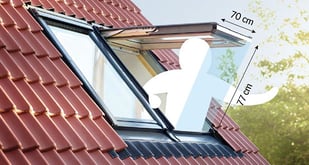 Finestra per l'uscita sul tetto VELUX